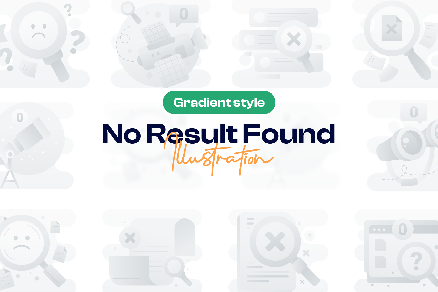 No Result Found Illustration Pack - 10 Free Download User Interface Illustrations | IconScout