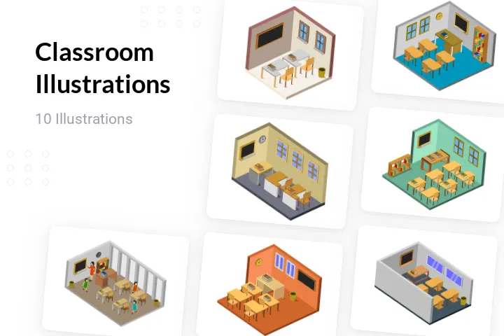 382 Classrooms Illustration Packs - Free in SVG, PNG, EPS - IconScout