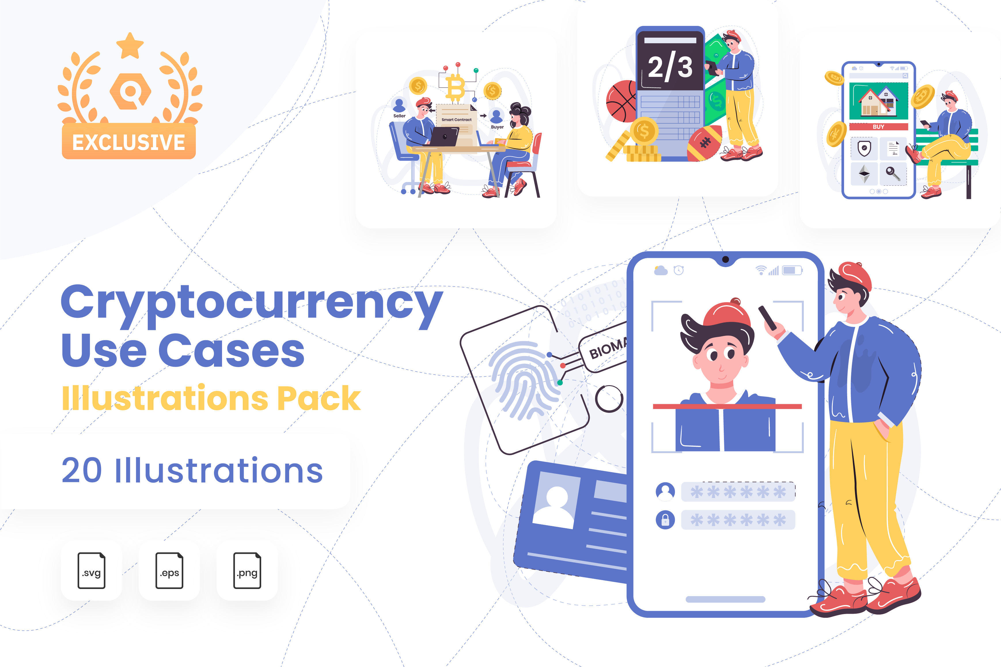 Cryptocurrency Use Cases Illustration Pack - 20 Free Download People ... Cryptocurrency Use Cases Illustration Pack - 20 Free Download People ...
