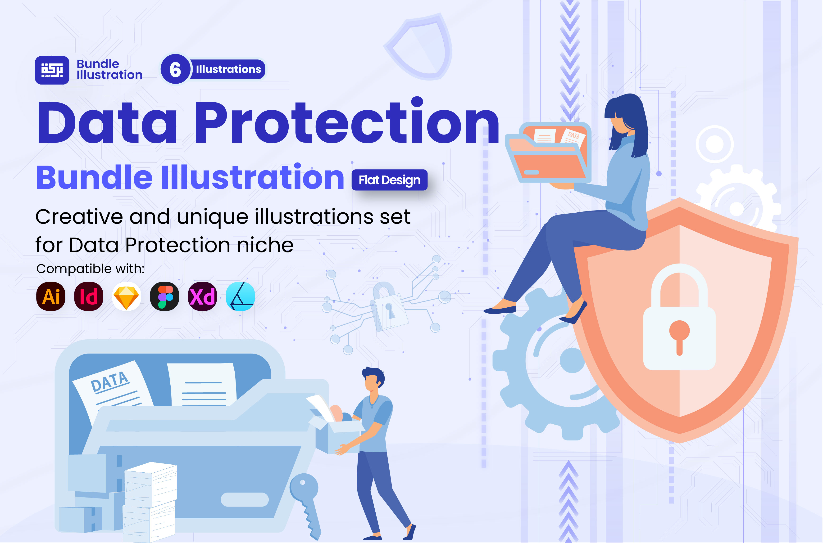 Data Protection Illustration Pack - 6 Crime & Security Illustrations ... Data Protection Illustration Pack - 6 Crime & Security Illustrations ...