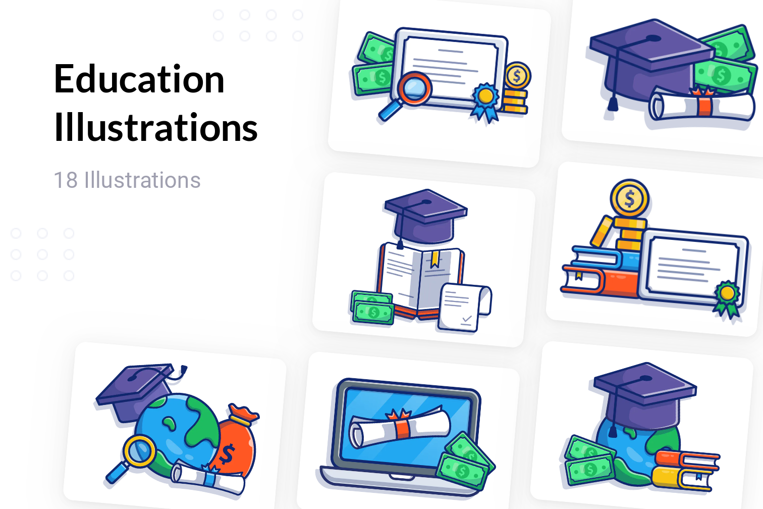 Education Illustration Pack - 18 Free Download School & Education ...