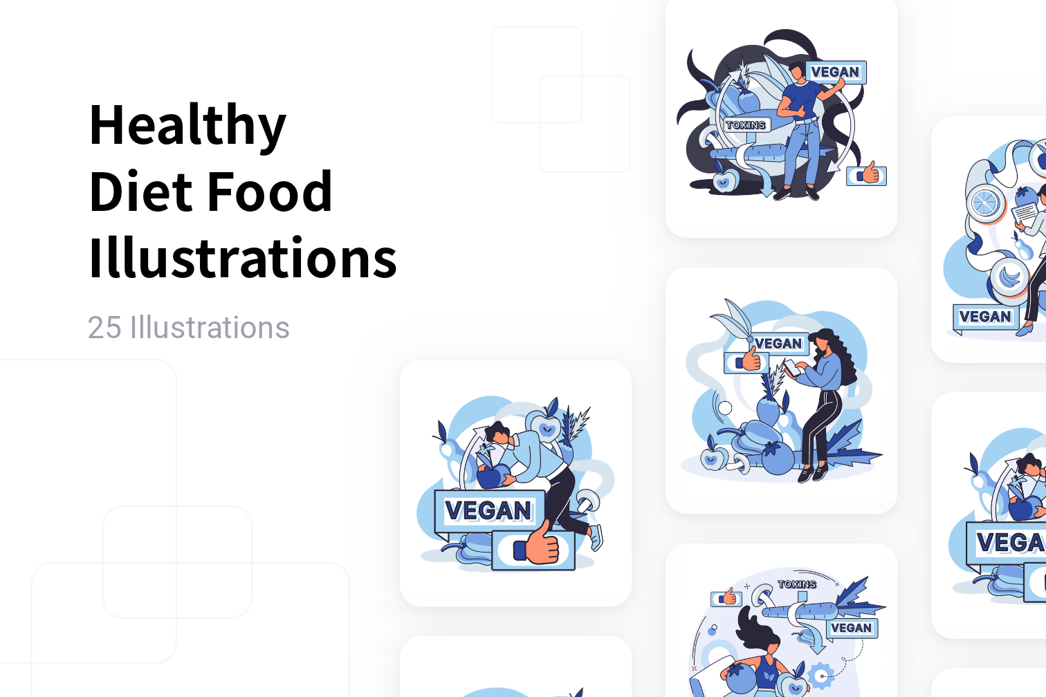 Premium Healthy Diet Food Illustration pack from Food & Drink Illustrations
