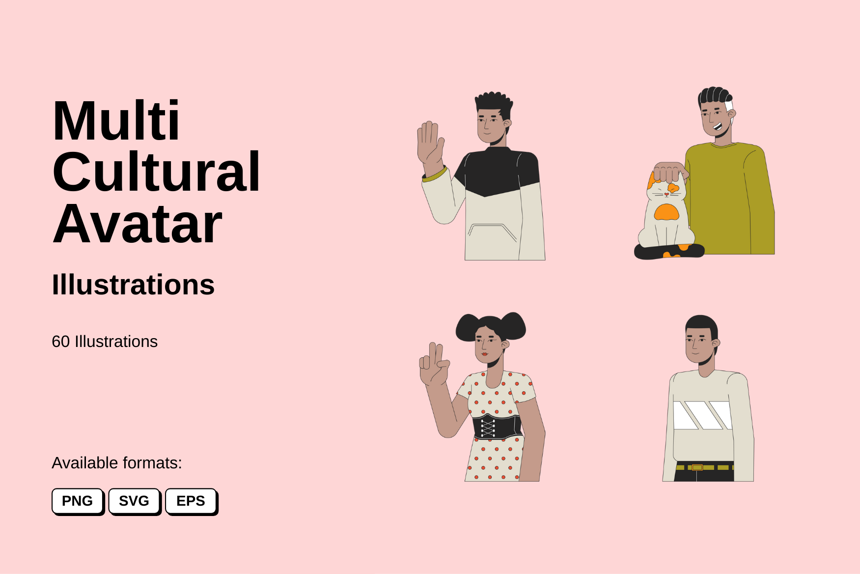 Multicultural Avatar Illustration Pack - 60 Free Download People ...