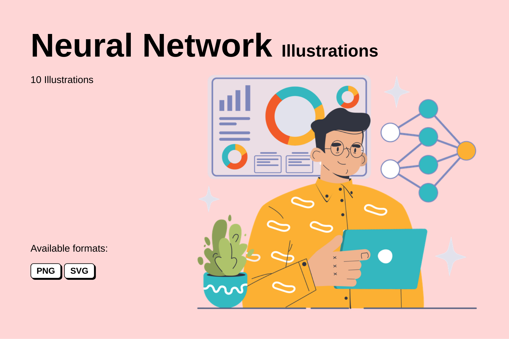 Neural Network Illustration Pack 10 Free Download Business Illustrations Iconscout 
