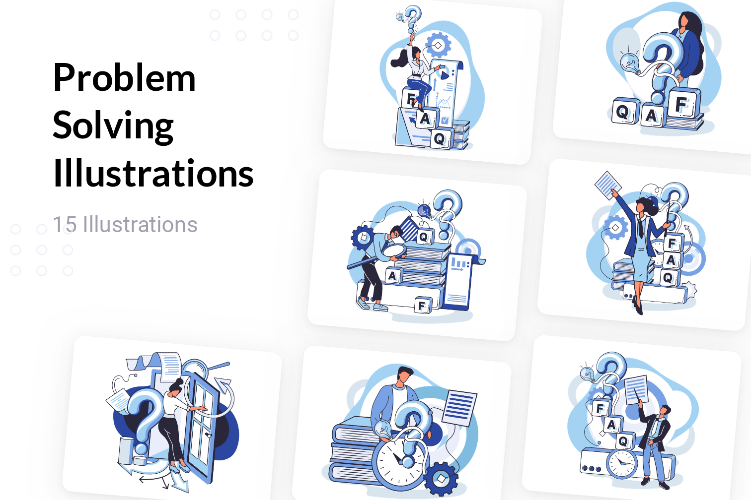 Premium Problem Solving Illustration pack from Business Illustrations