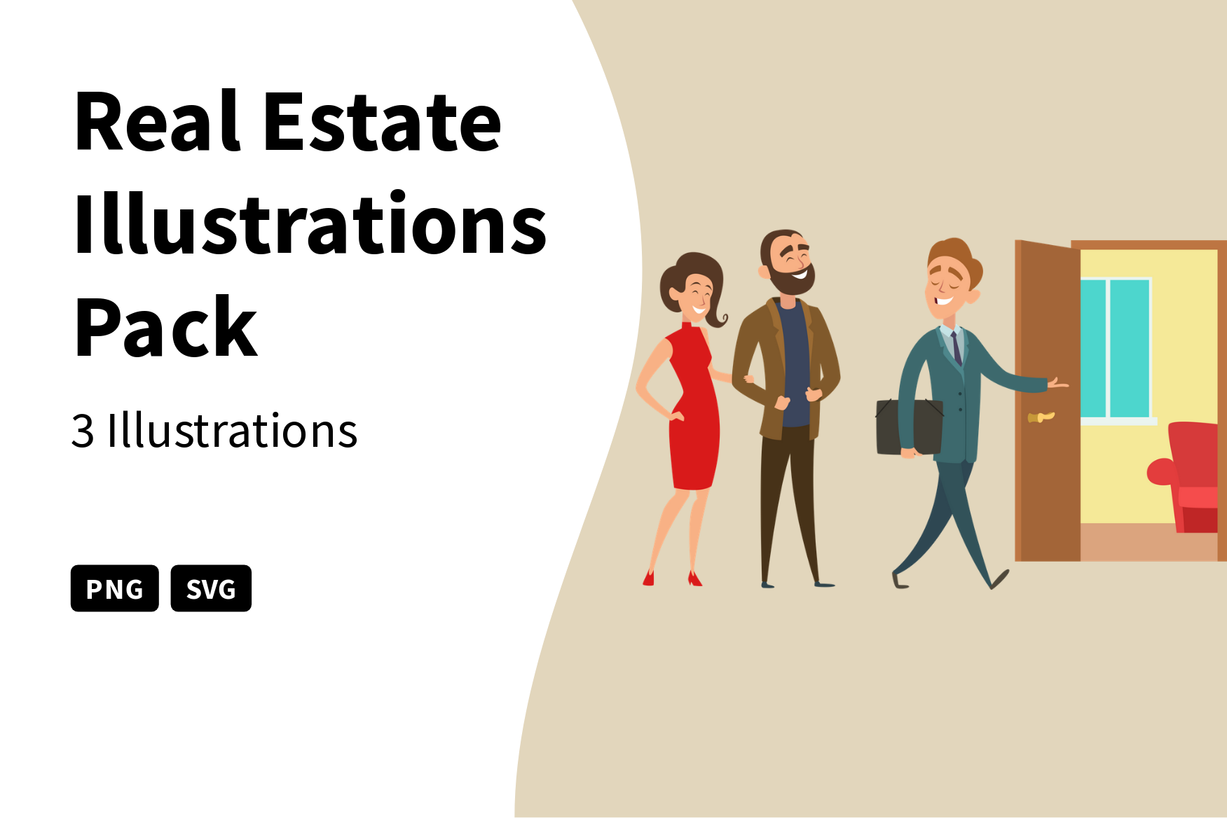 Premium Real Estate Illustration pack from Buildings Illustrations Premium Real Estate Illustration pack from Buildings Illustrations