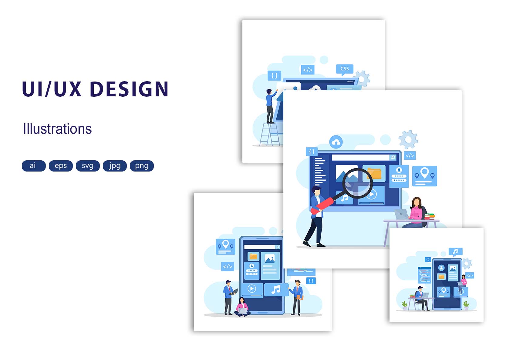 Premium UI UX Design Illustration pack from Science & Technology ...