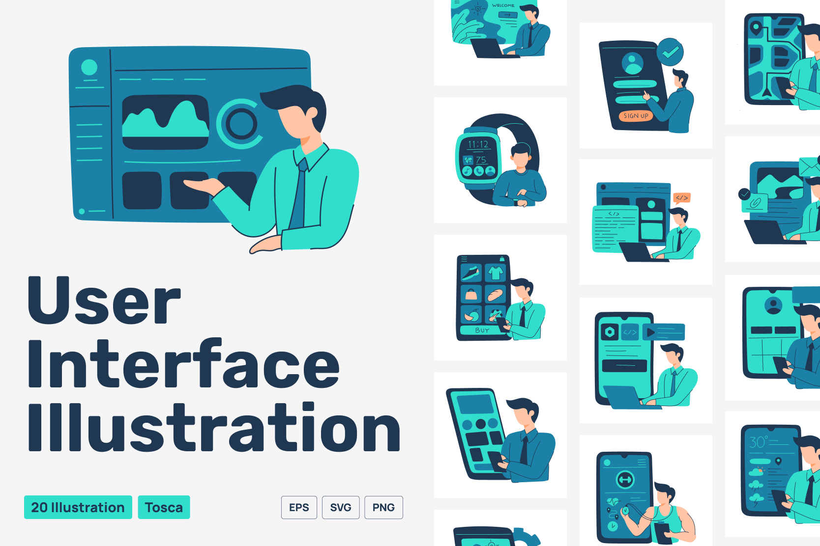 Premium User Interface Illustration Pack From User Interface Illustrations