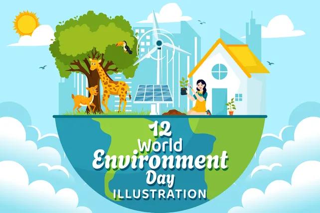 Premium World Environment Day Illustration pack from Nature Illustrations Premium World Environment Day Illustration pack from Nature Illustrations