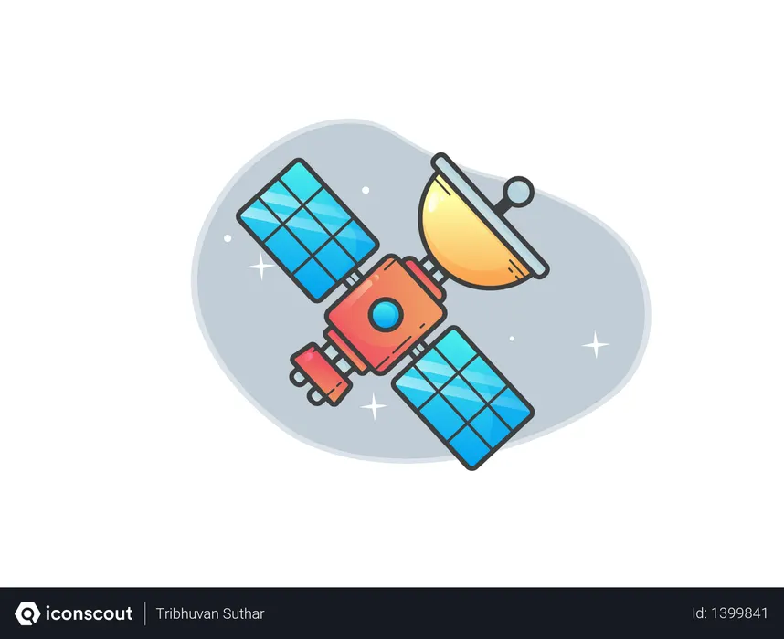 Free Satellite Illustration - Free Download Science & Technology Illustrations | IconScout