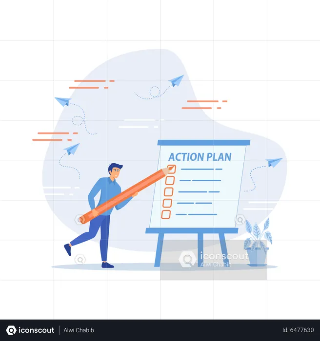 Best Premium Action plan step by step checklist Illustration download ... Best Premium Action plan step by step checklist Illustration download ...