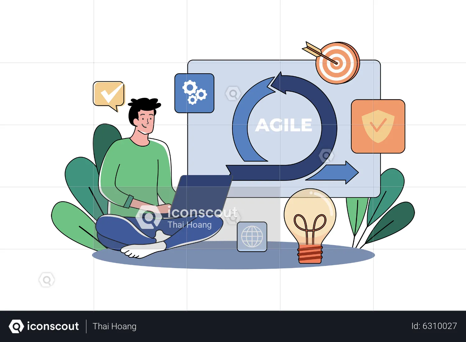 Agile Development Workflow Illustration - Free Download Business ...