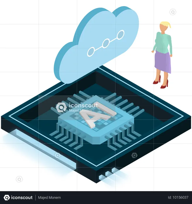 Ai Accelerator Illustration - Free Download Science & Technology Illustrations | IconScout