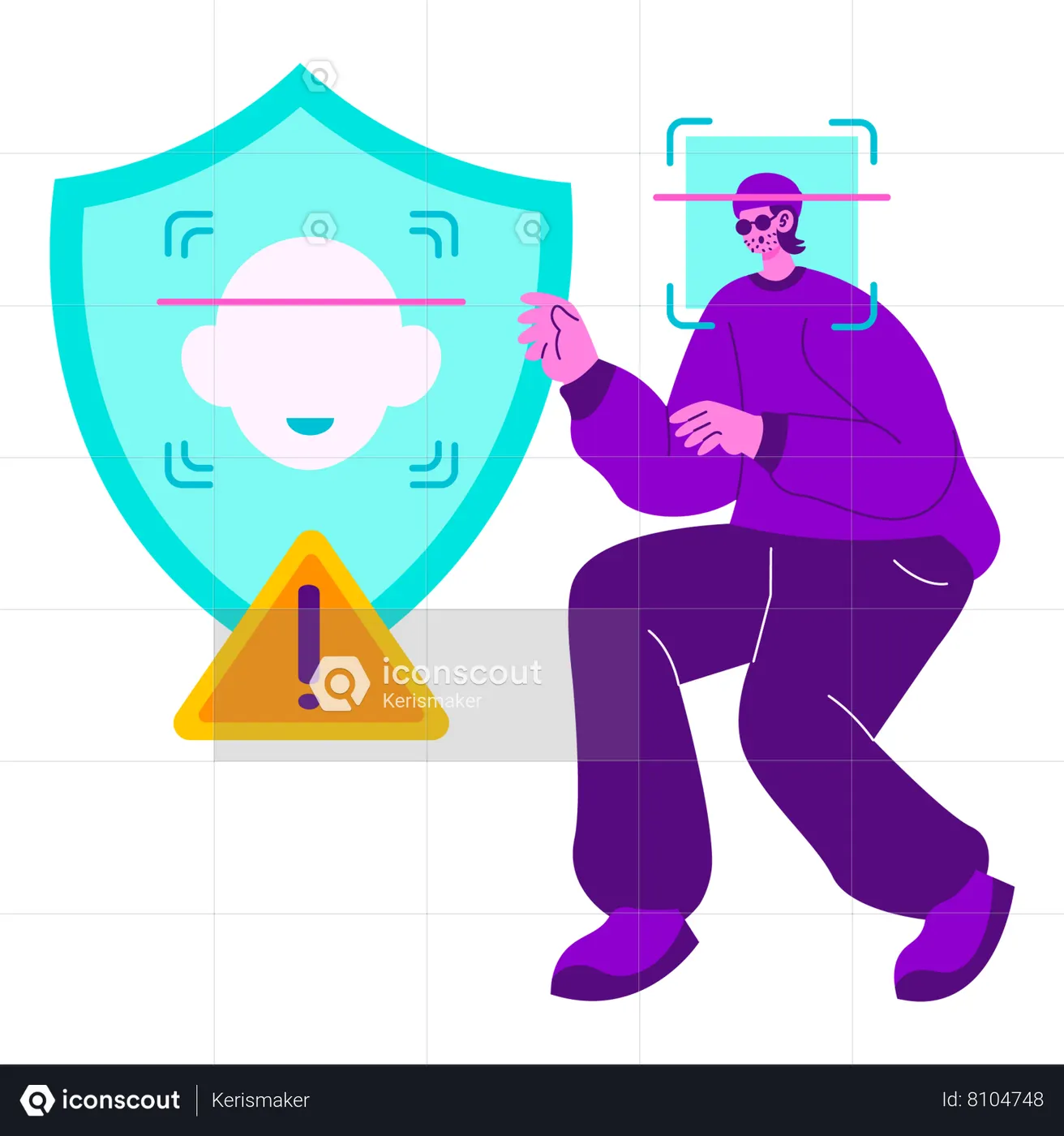 Best Ai Secured And Protect Personal Data Illustration Download In Png