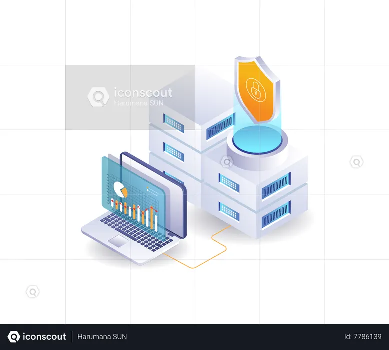 Best Analysis Of Database Server Security Data Illustration Download In