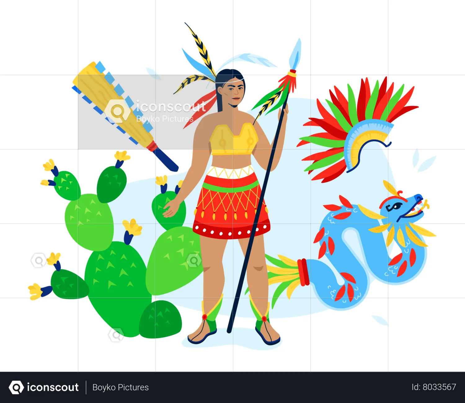 Best Ancient warrior woman Illustration download in PNG & Vector format