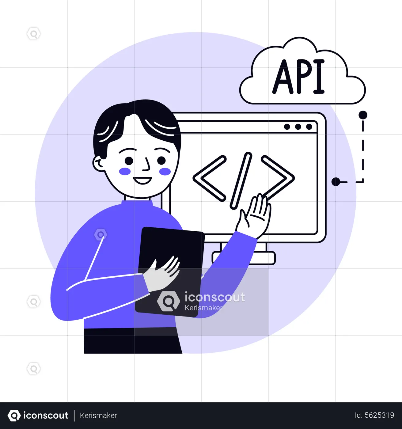 Best API Development Illustration download in PNG & Vector format Best API Development Illustration download in PNG & Vector format