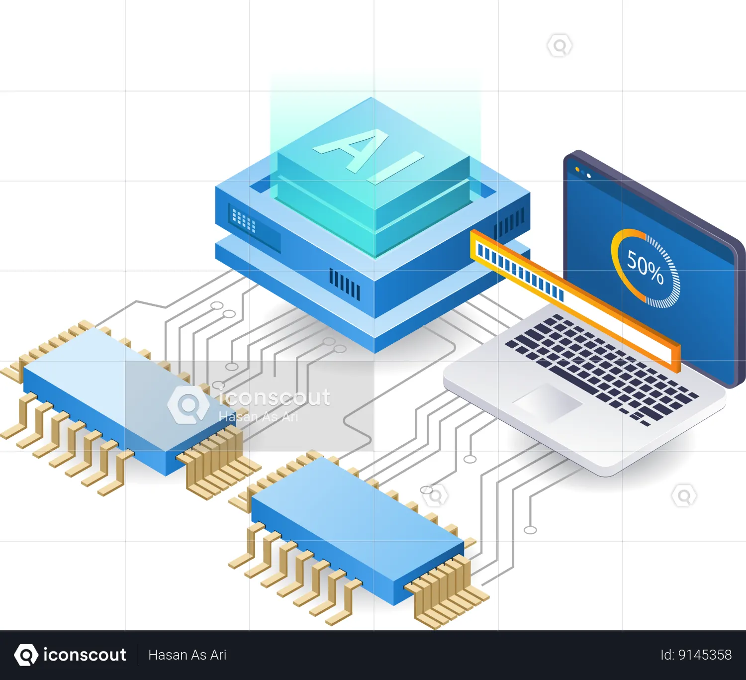 Artificial Intelligence Data Analysis Speed Illustration - Free ...