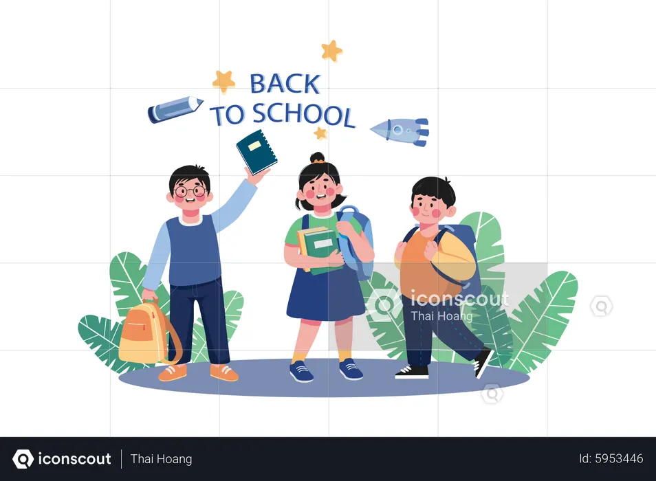 Back To School Illustration - Free Download School & Education ...