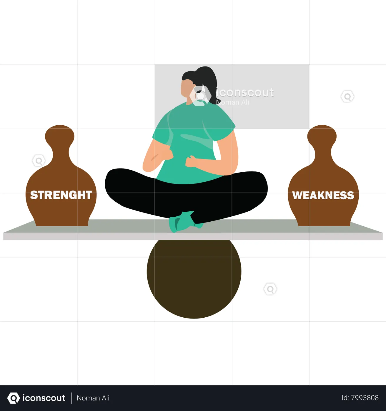 Best Balancing between strength and weakness Illustration download in ... Best Balancing between strength and weakness Illustration download in ...