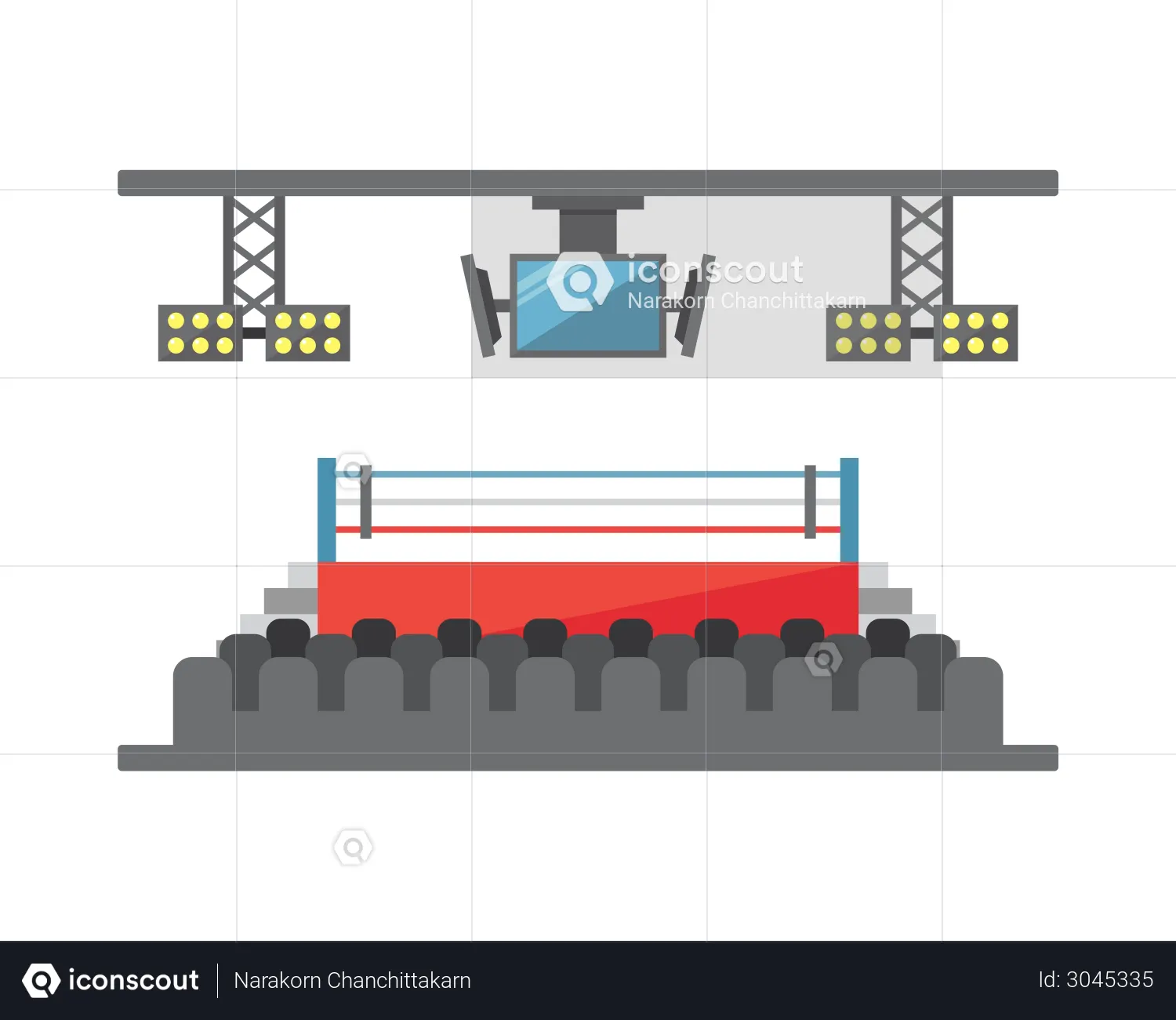 Best Boxing Ring Illustration Download In Png And Vector Format