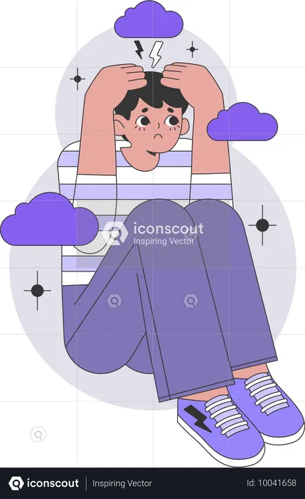 Boy Having Neuroticism Dimension Of Big Five Personality Traits ... Boy Having Neuroticism Dimension Of Big Five Personality Traits ...