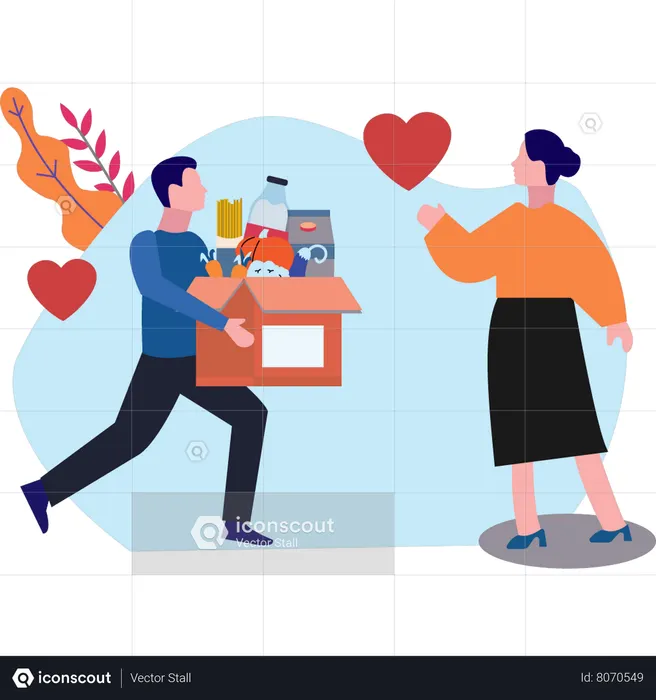 Best Boy Holding Donation Box Illustration download in PNG & Vector format Best Boy Holding Donation Box Illustration download in PNG & Vector format