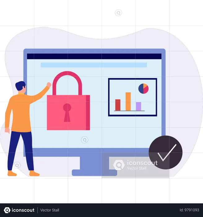 Boy Introducing Graphical Password Illustration - Free Download Crime ... Boy Introducing Graphical Password Illustration - Free Download Crime ...