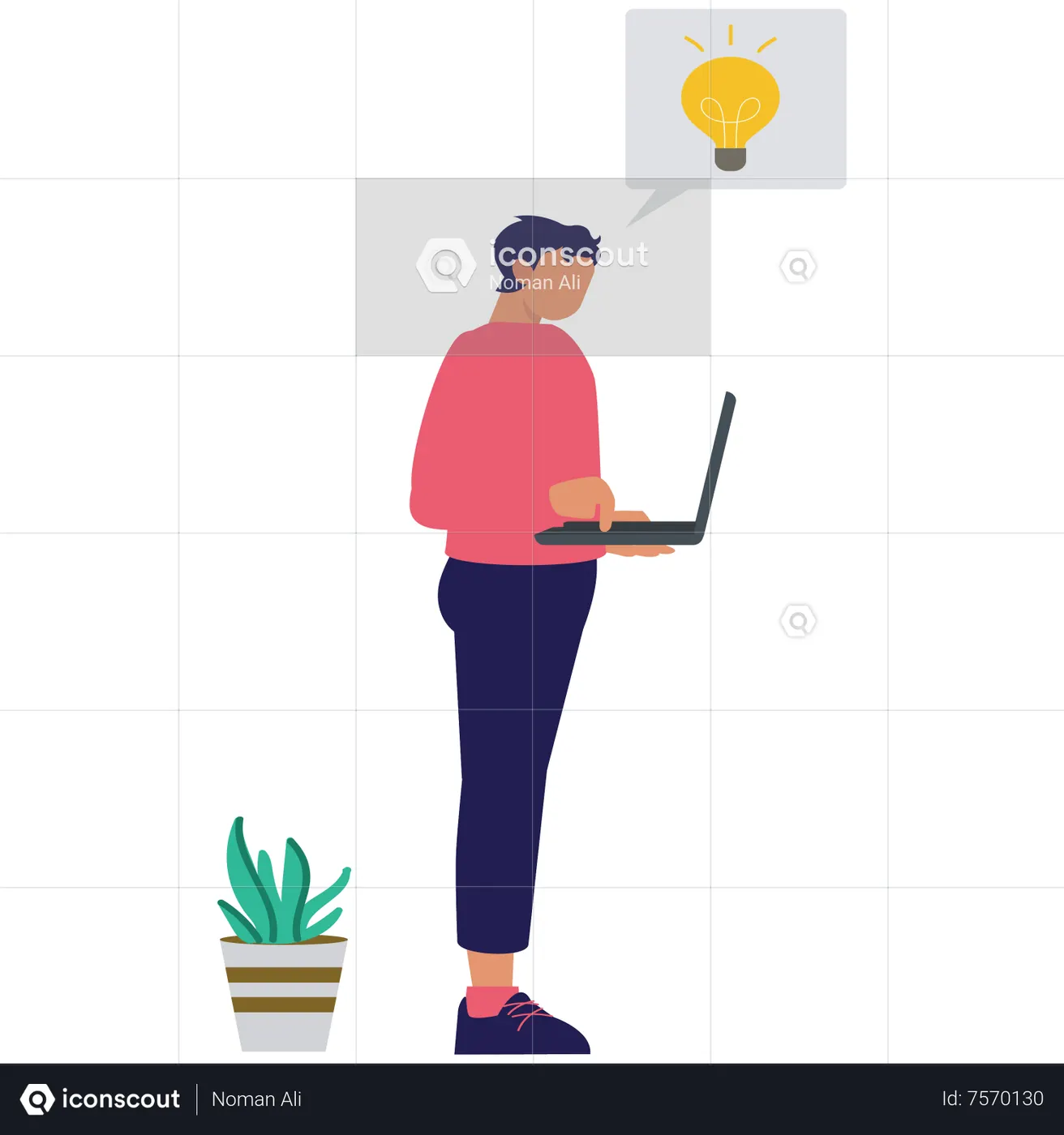 Best Brainstorming business idea Illustration download in PNG & Vector format