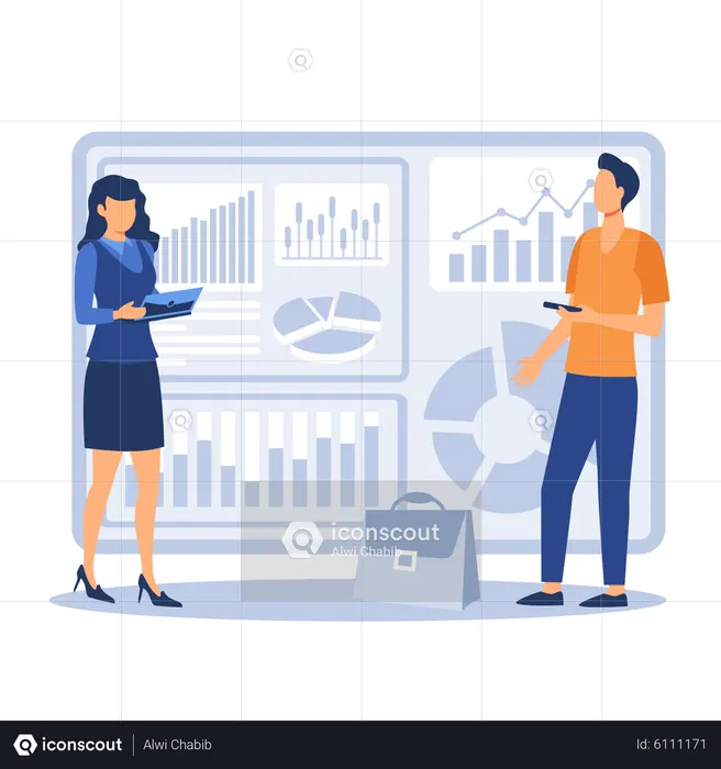 Best Premium Business Analysis Illustration Download In Png And Vector Format