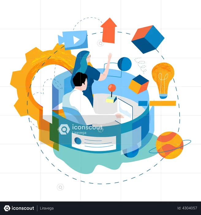 Best Business Analysis Using Vr Illustration Download In Png And Vector