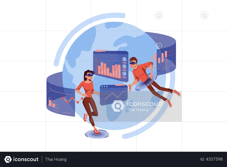 Best Business Analysis Using Vr Illustration Download In Png And Vector