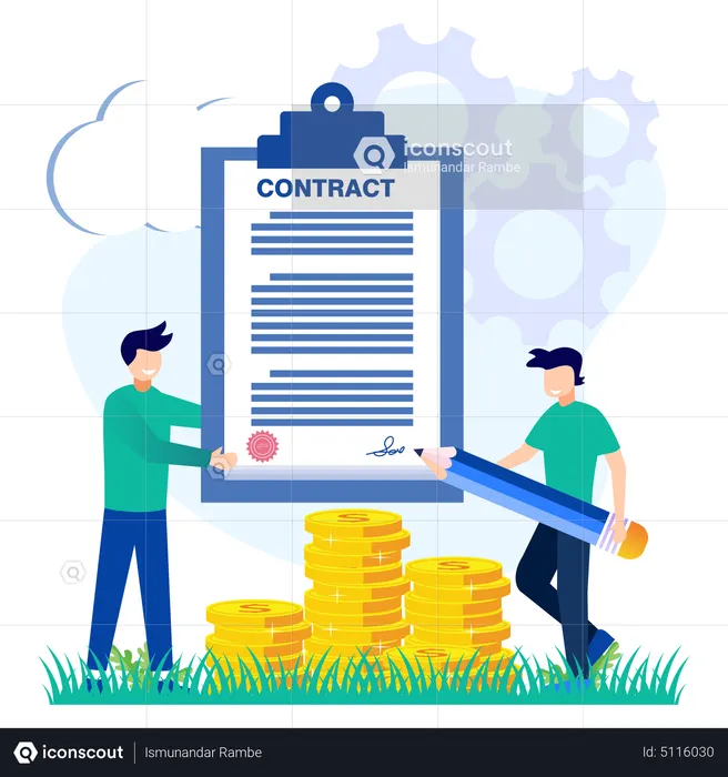 Best Business Contract Illustration download in PNG & Vector format Best Business Contract Illustration download in PNG & Vector format