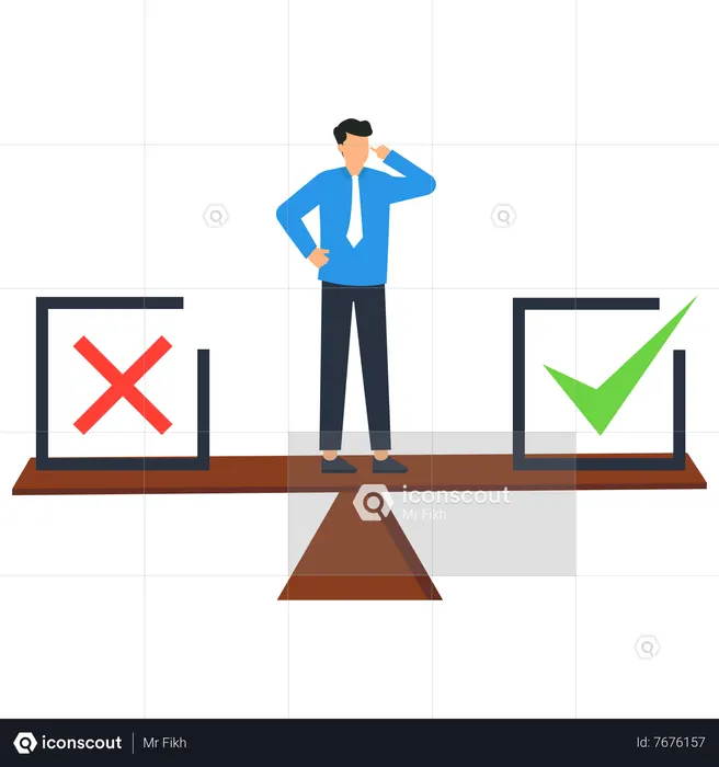 Best Business decision right or wrong Illustration download in PNG ... Best Business decision right or wrong Illustration download in PNG ...