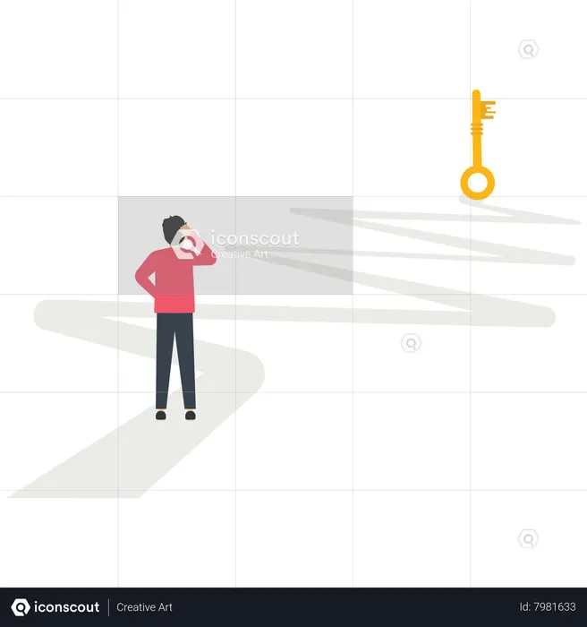 Best Business Key Success Illustration Download In Png And Vector Format