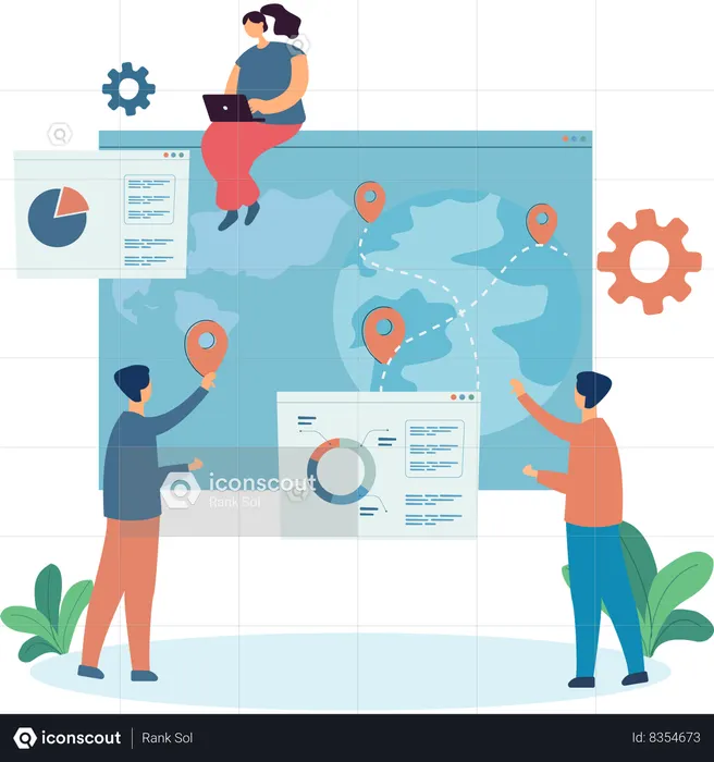 Business Team Management Illustration - Free Download Business ... Business Team Management Illustration - Free Download Business ...