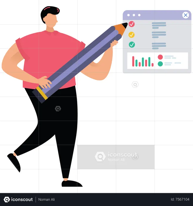 Best Businessman holding pencil looking at completed checklist ... Best Businessman holding pencil looking at completed checklist ...