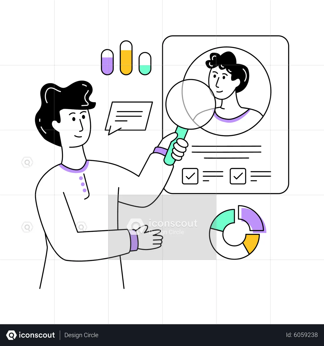 Best Candidate Profile Illustration download in PNG & Vector format Best Candidate Profile Illustration download in PNG & Vector format