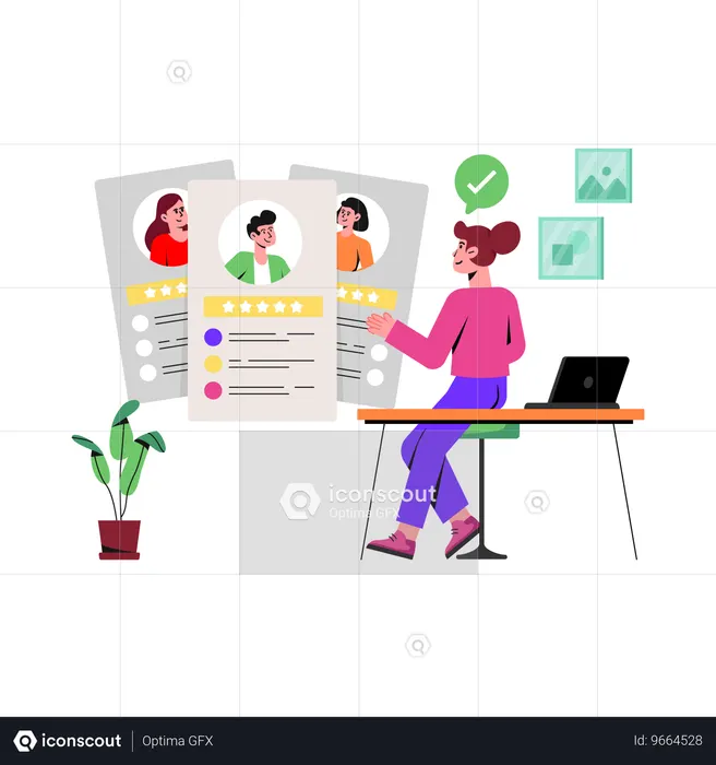 Candidate Selection Illustration - Free Download Business Illustrations ... Candidate Selection Illustration - Free Download Business Illustrations ...