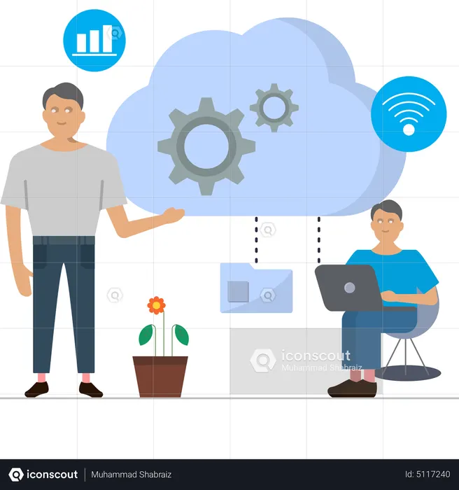 Best Cloud syncing Illustration download in PNG & Vector format Best Cloud syncing Illustration download in PNG & Vector format