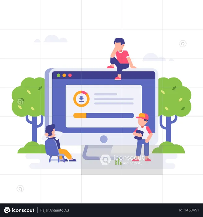 Concept-based Illustration Of Loading Webpage Illustration - Free ...