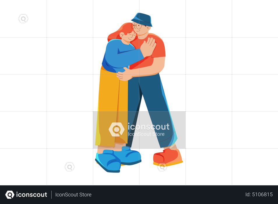 Best Premium Couple Hugging Each Other Illustration Download In Png And Vector Format 