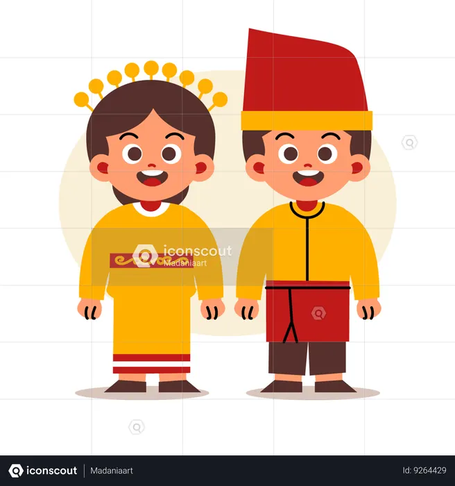 Best Couple Wear Indonesian Traditional Clothes Of Southeast Sulawesi