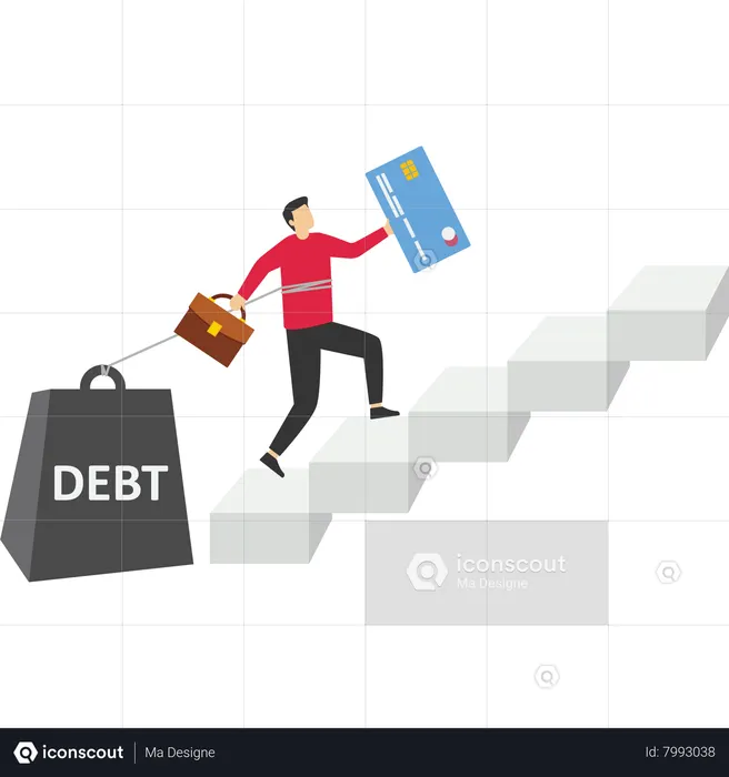 Best Credit card debt has stalled progress Illustration download in PNG ... Best Credit card debt has stalled progress Illustration download in PNG ...