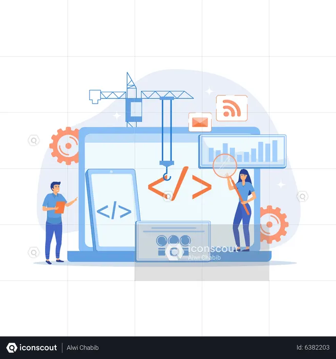 Cross-platform Development Illustration - Free Download Business ...