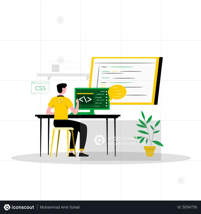 CSS Developer Testing Code Illustration - Free Download Design ... CSS Developer Testing Code Illustration - Free Download Design ...