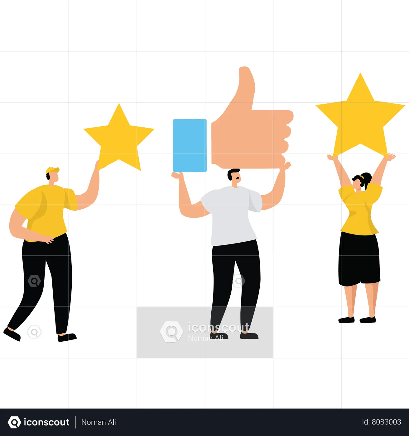 Best Customer satisfaction Illustration download in PNG & Vector format