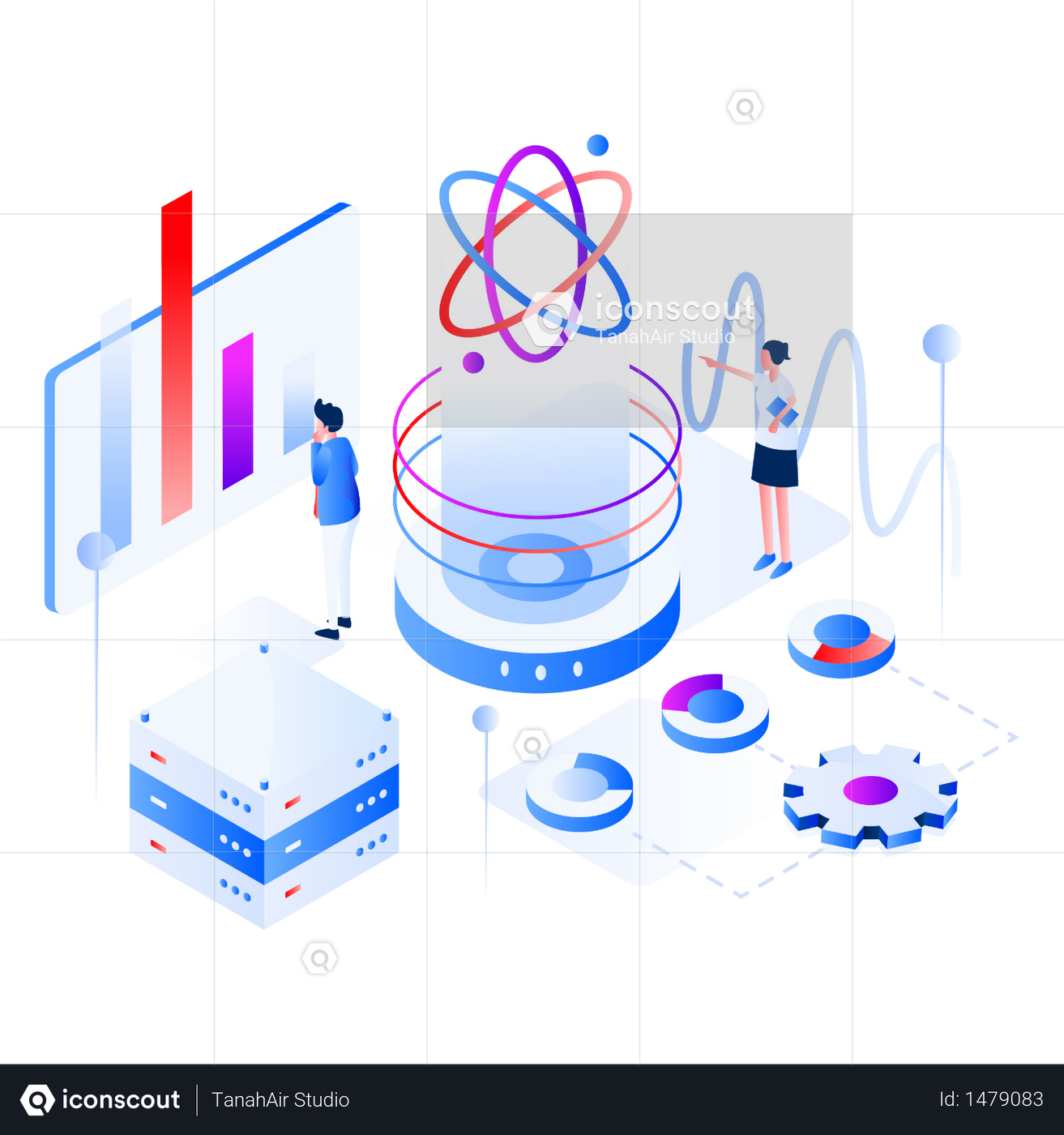 Best Premium Data Science Isometric Illustration download in PNG ... Best Premium Data Science Isometric Illustration download in PNG ...