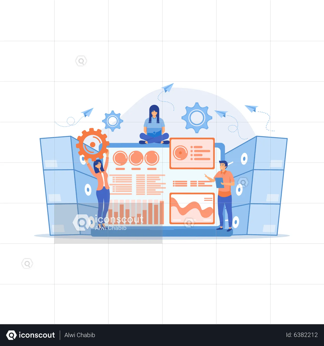 Best Premium Data Visualization Software Illustration Download In Png And Vector Format