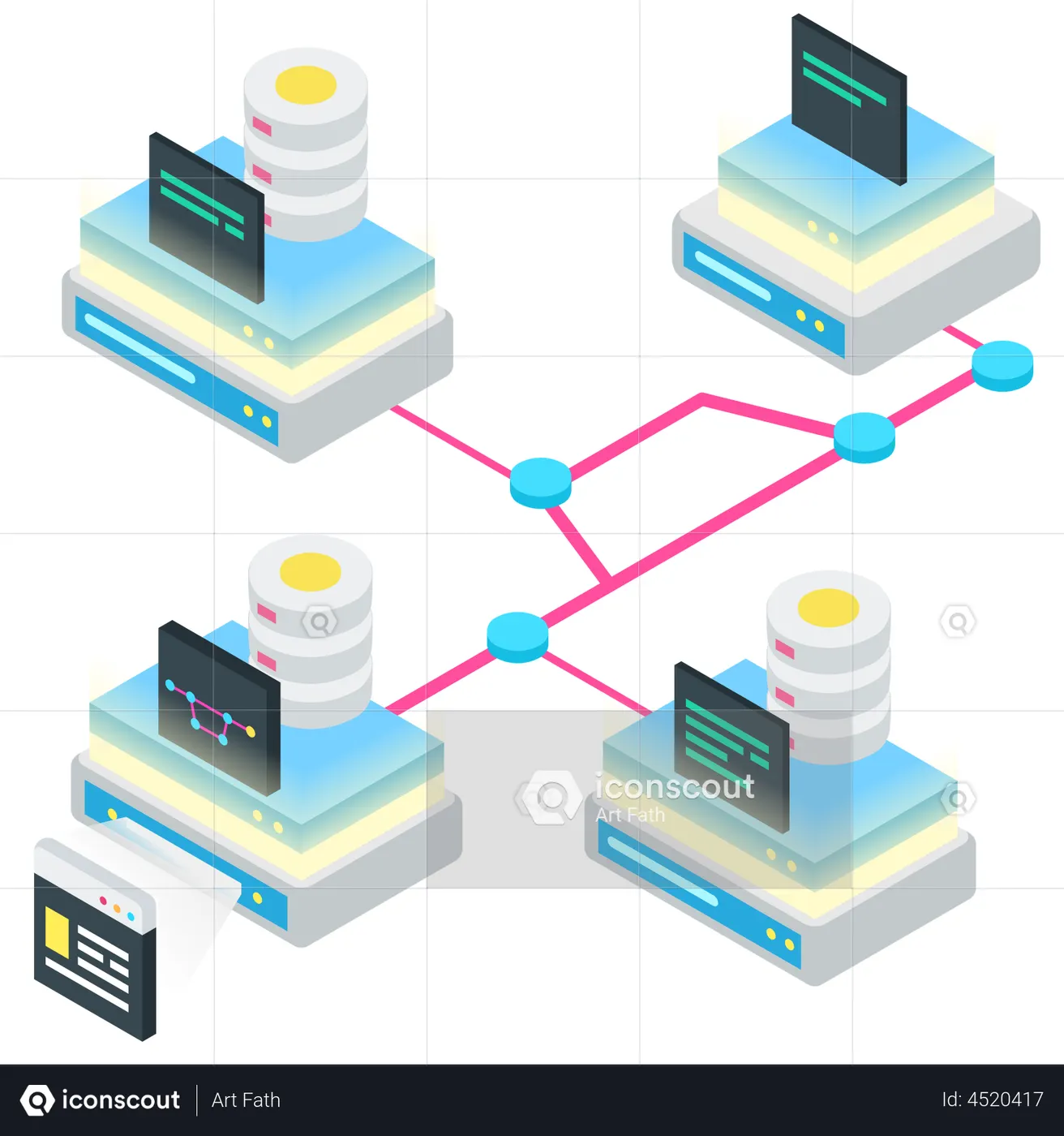 Database Illustration - Free Download Seo & Web Illustrations | IconScout